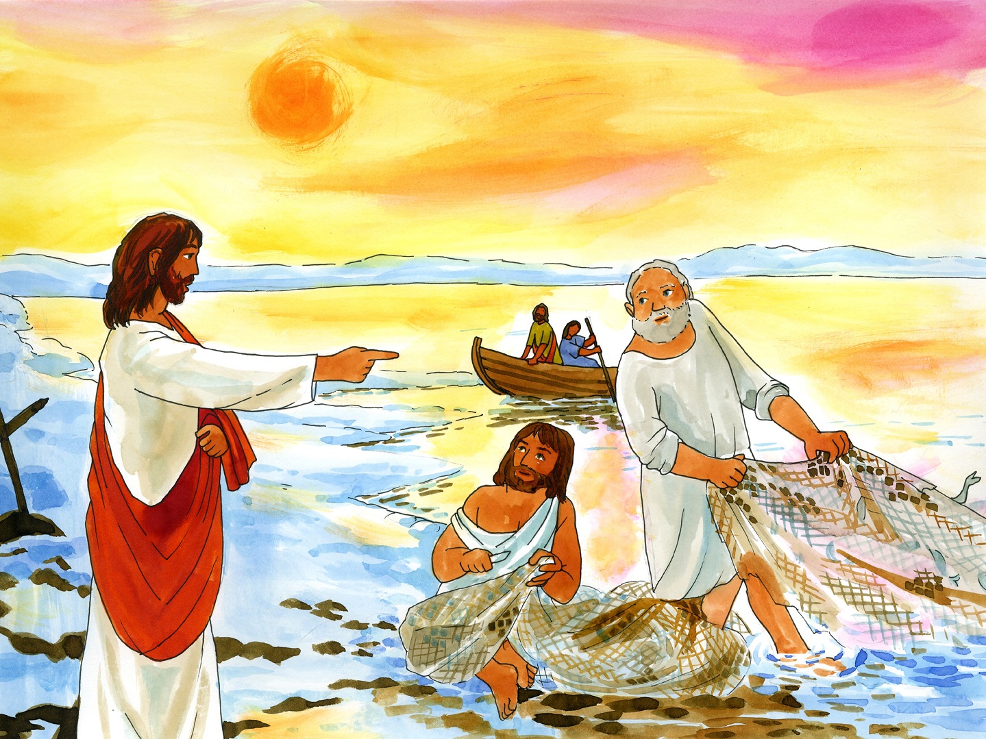 Jezus en zijn leerlingen - Kinderen voor de Vrede